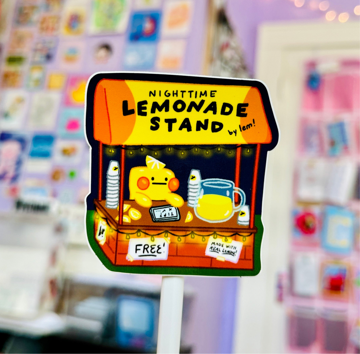 Lem's Lemonade Stand Sticker :) – Stay Okay Studio